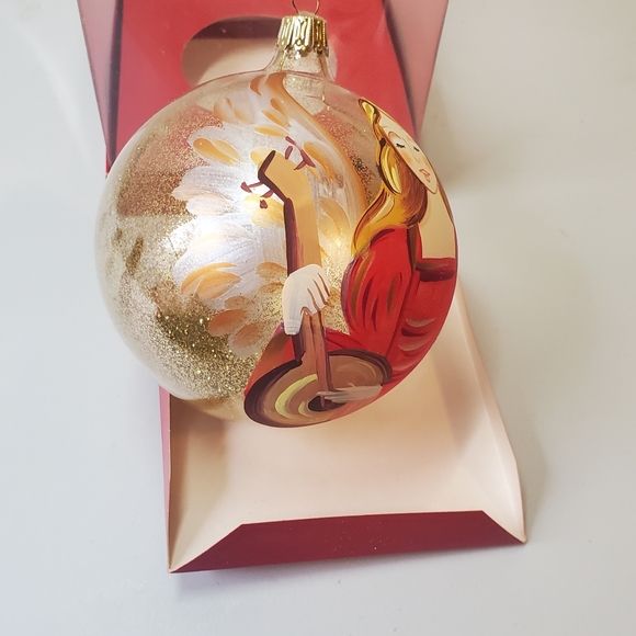 Pier 1 | Holiday | Pier Angel Glitter Ornament | Poshmark